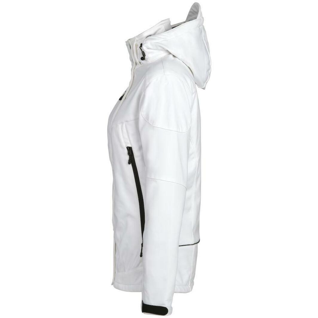 PRINTER SKELETON LADY lined softshell jacket white - 2261041-100-6 | Klium