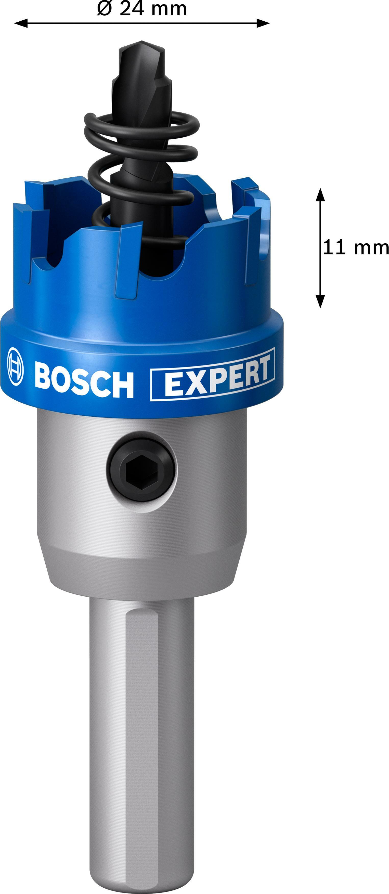 BOSCH 2608901407 Expert hole saw Precision for Sheet Metal carbide 24 ...