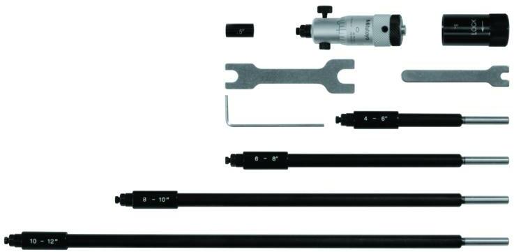 MITUTOYO 141-233 spear micrometer with extensions 2-12" | Klium