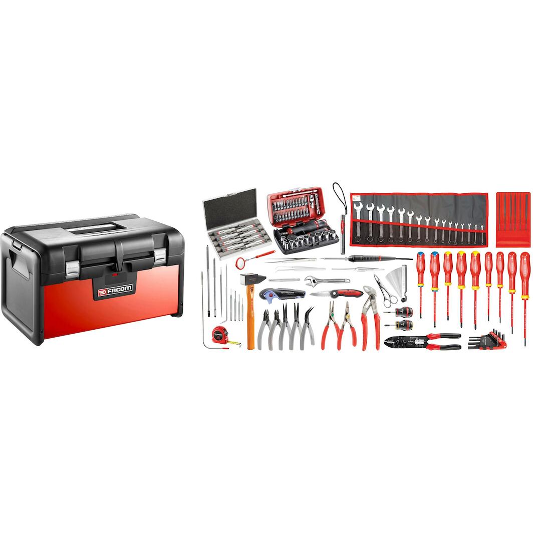 FACOM BT200.EM41A tool set in bimaterial tool case 120-piece | Klium