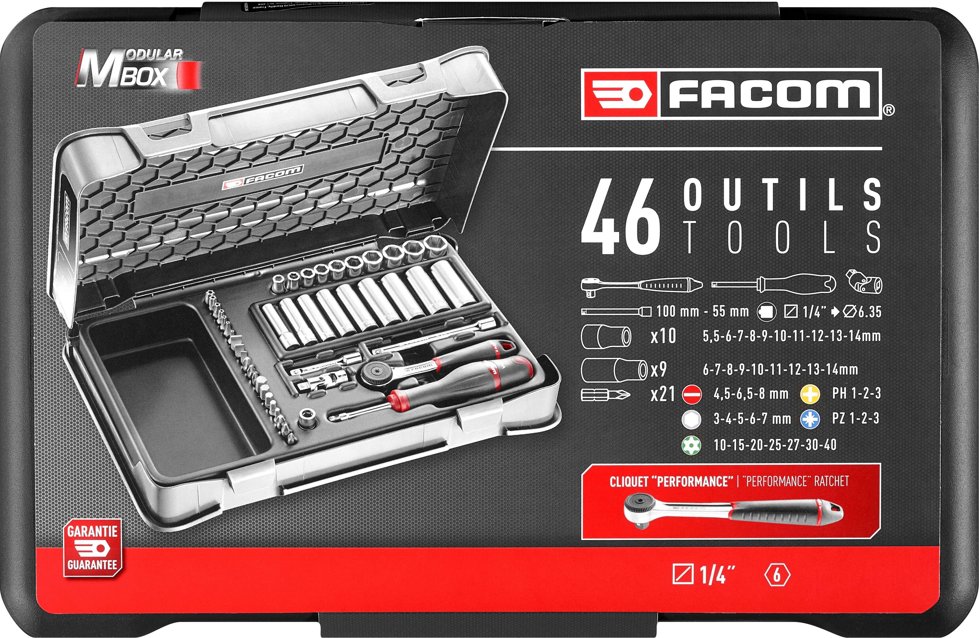 FACOM R.2BLPB doppenset 1/4 6k" | Klium