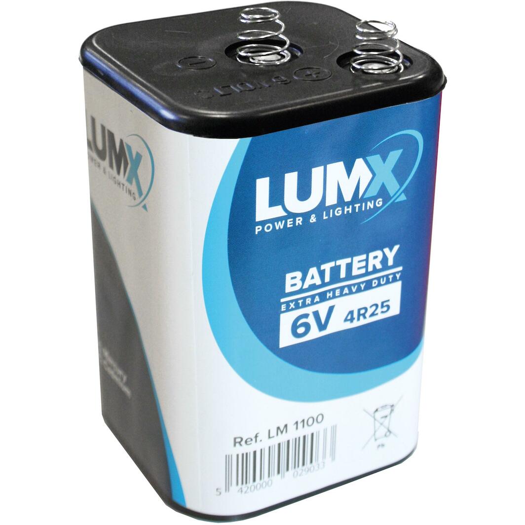 LUMX LM 1100 6V block battery type 4R25 K/Zn 9 Ah | Klium