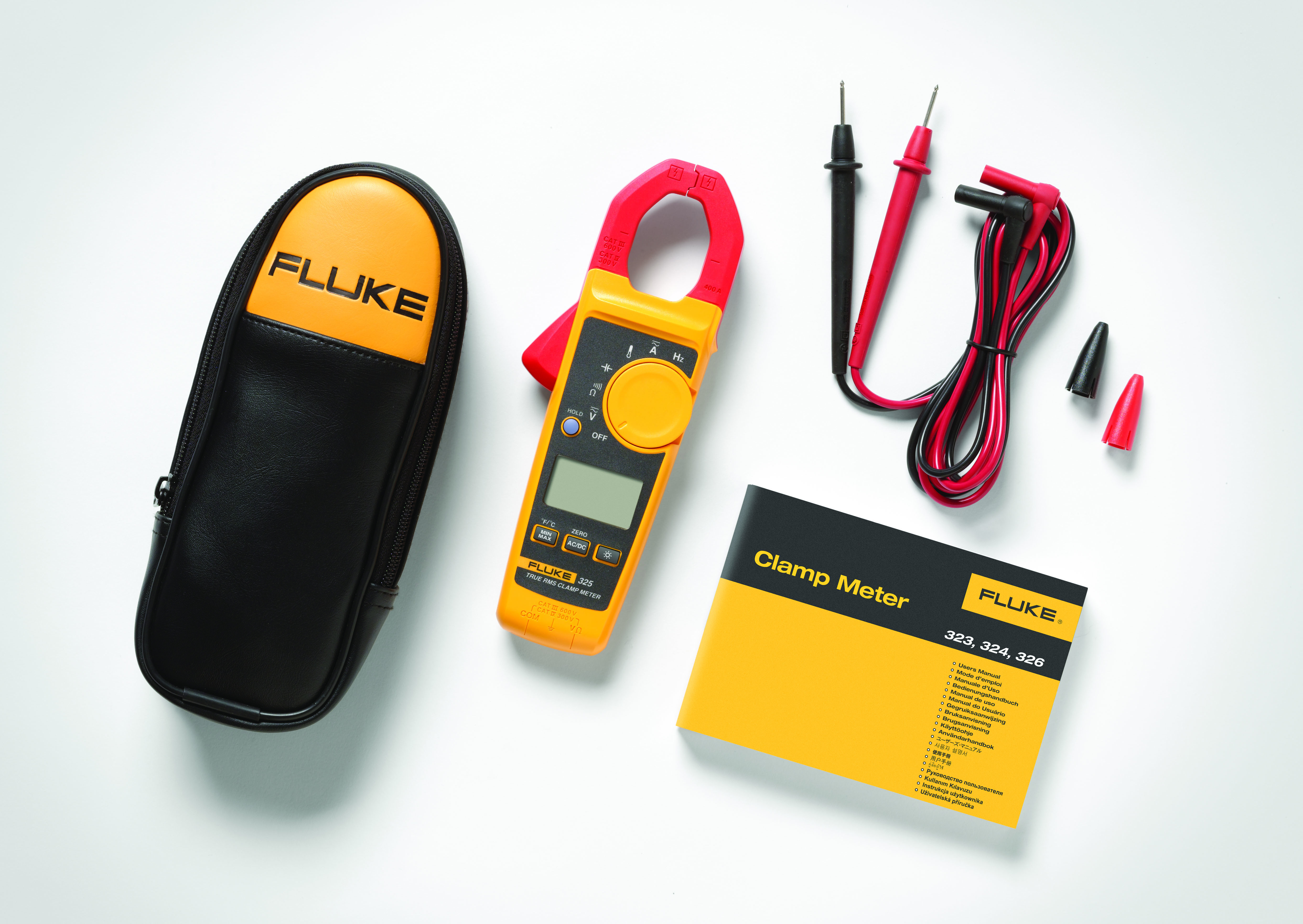 FLUKE 325 True RMS multimeter with current clamp 400A AC/DC - 600V AC ...