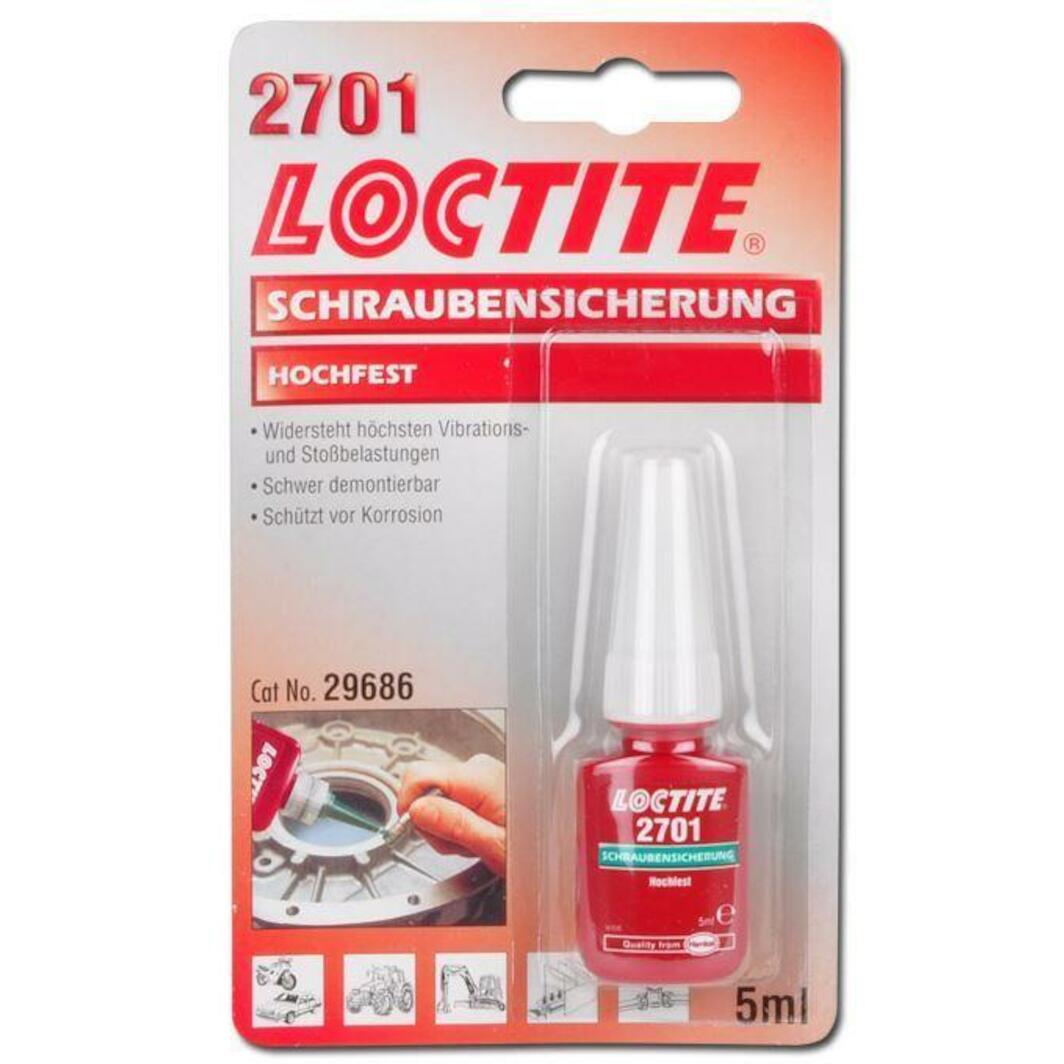 LOCTITE 2701 threadlocker green with high strength and low viscosity ...