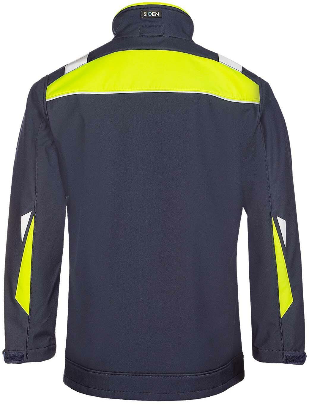 SIOEN 9705 Umiat Softshell jacket with ARC protection (navy blue/fluo ...