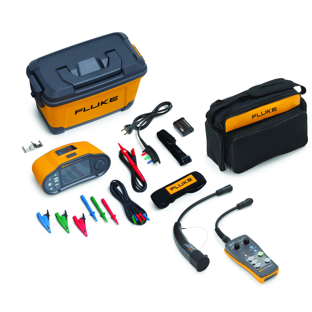 FLUKE 1674 FC SCH/FEV300 multifunctional installation tester with test ...