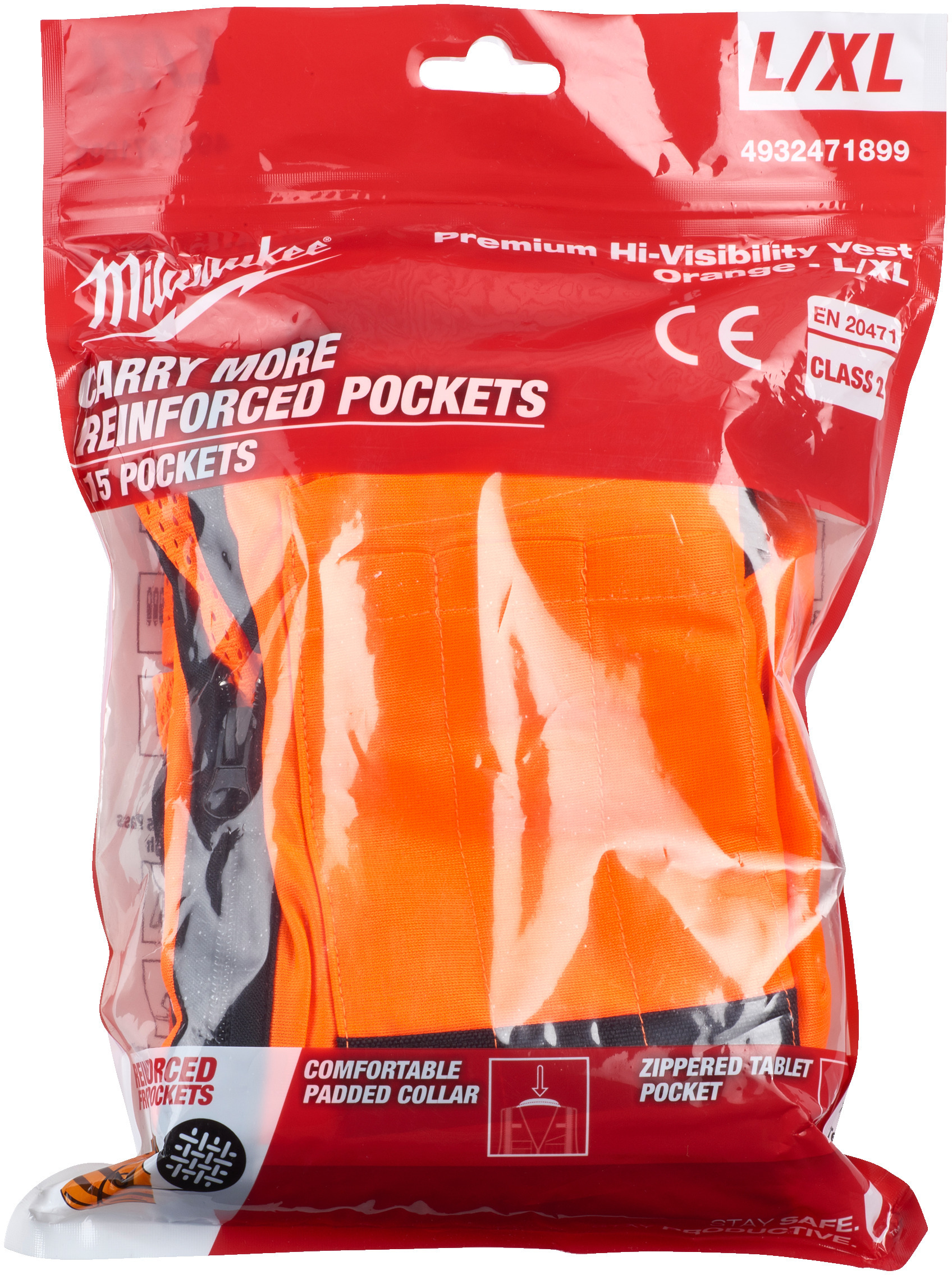 MILWAUKEE 4932471898 Premium hi-vis safety badge orange - 4932471899 ...