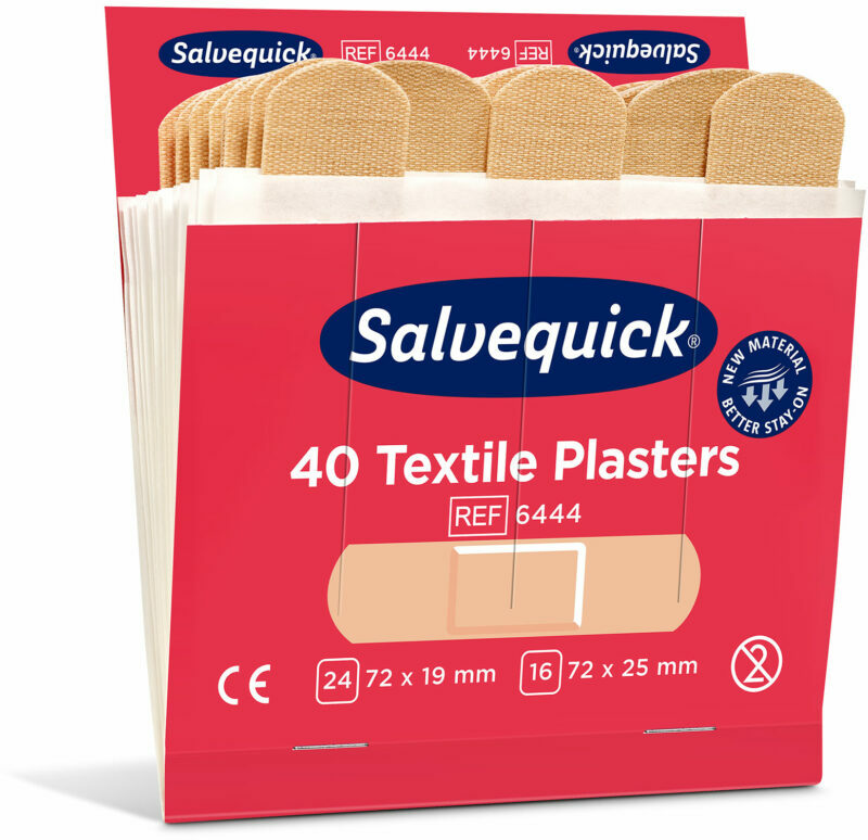 SALVEQUICK 6444 textile plasters , 2 sizes (6 x 40 pcs) | Klium