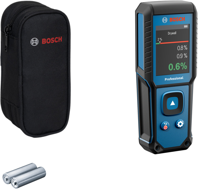 BOSCH GMM 1-15 humidity meter in case (2x AA battery) - 0601078200 | Klium