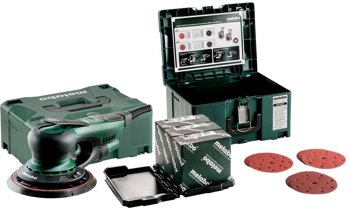 METABO SXE 150-2.5 BL SET eccentric sander 150mm 350W sanding circle 2 ...