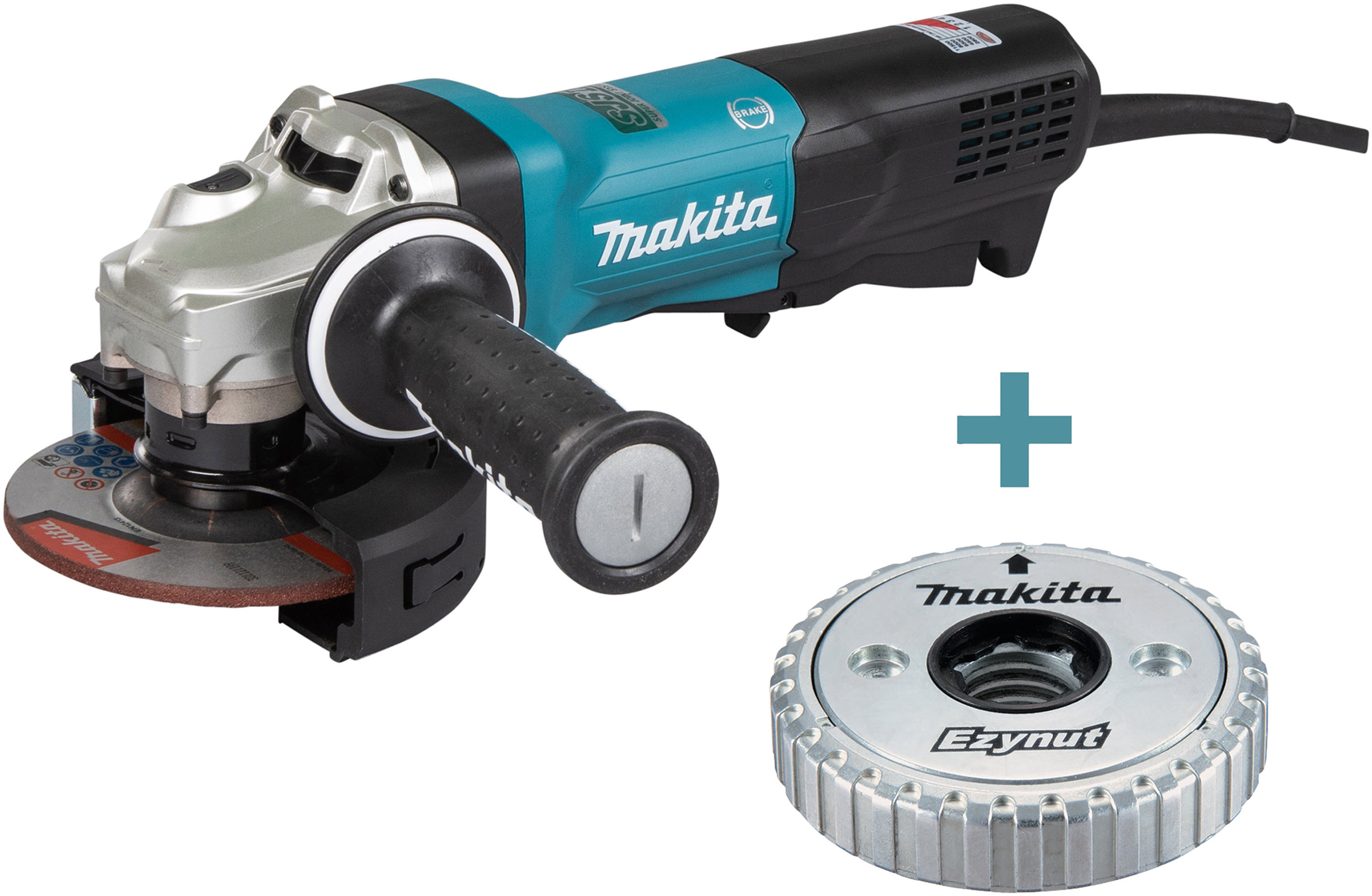 MAKITA GA5093X01 haakse slijper 125mm 1900W met lepelschakelaar ...