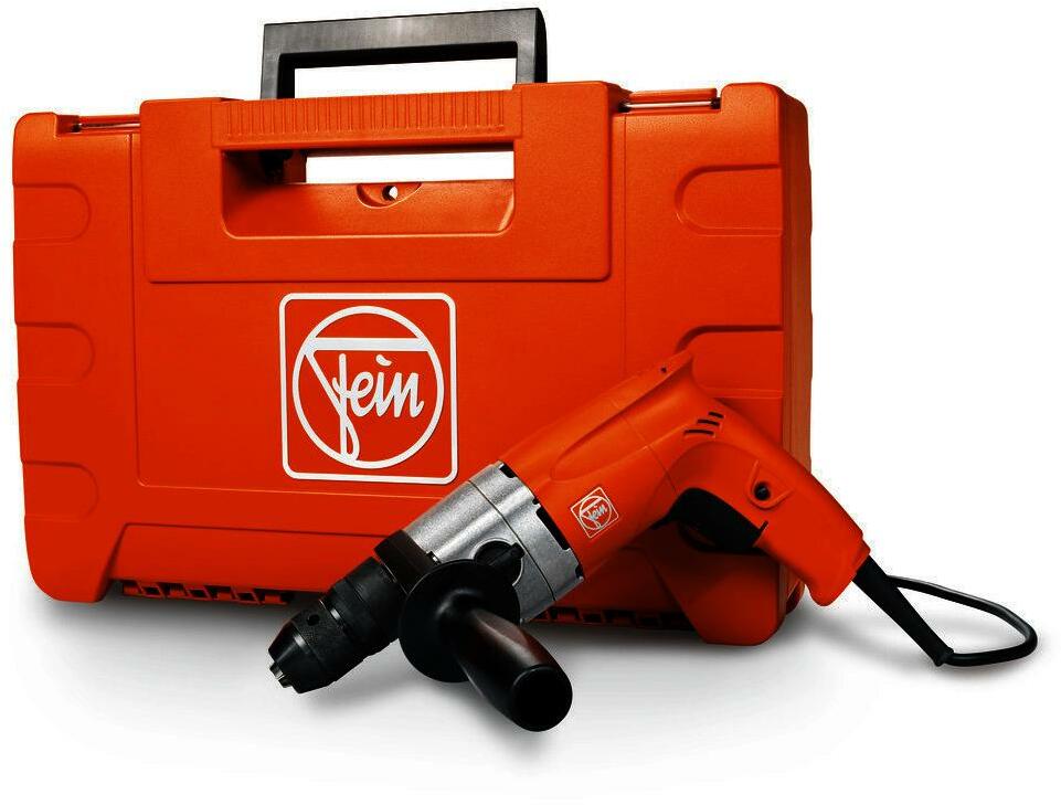 FEIN BOP 10-2 SET hand drill 10 mm with 2 speeds 500 W in plastic tool ...
