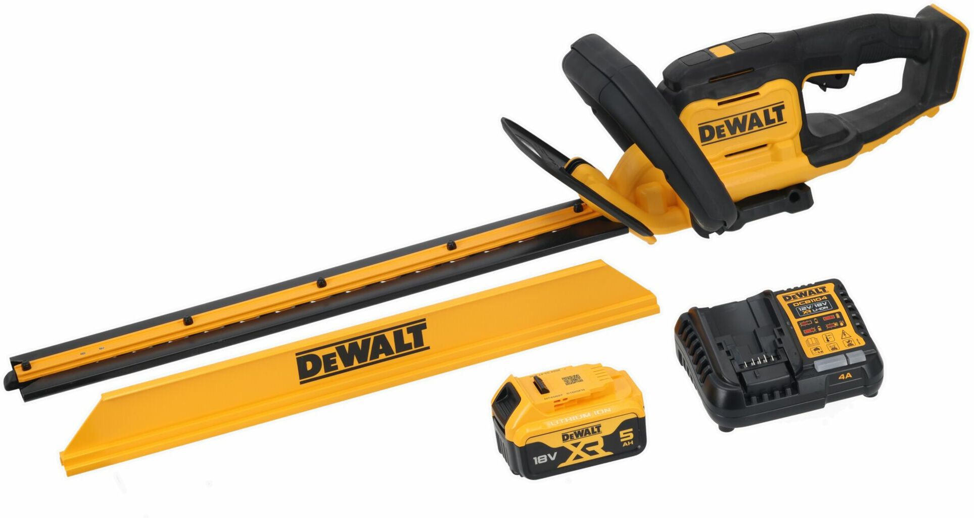 DEWALT DCMHT564P1-QW 18V XR cordless hedge trimmer 55cm 25mm (1x 5.0Ah ...