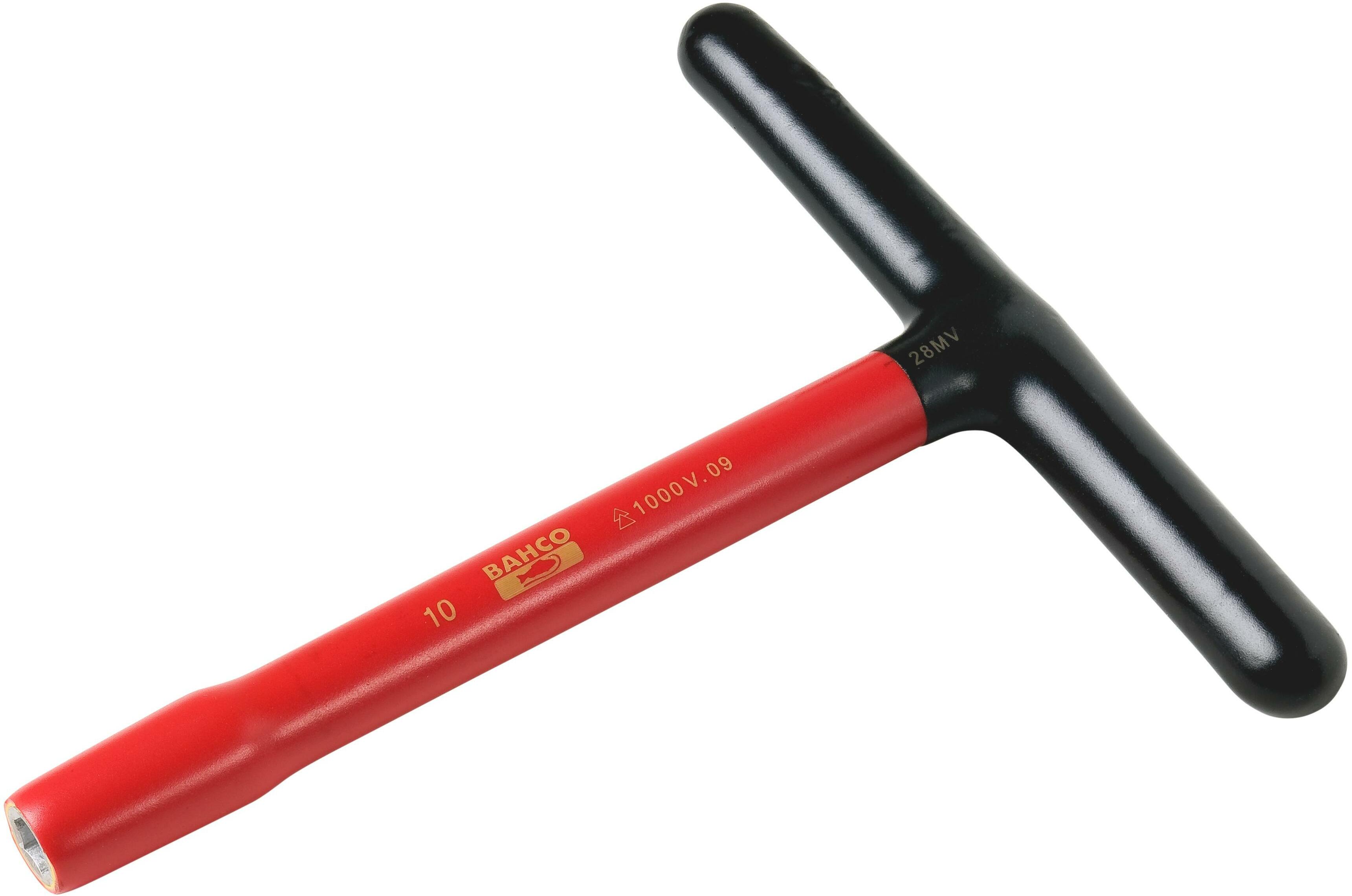 BAHCO 28MV-22 socket spanner with T handle, insulated, 1000V, three ...