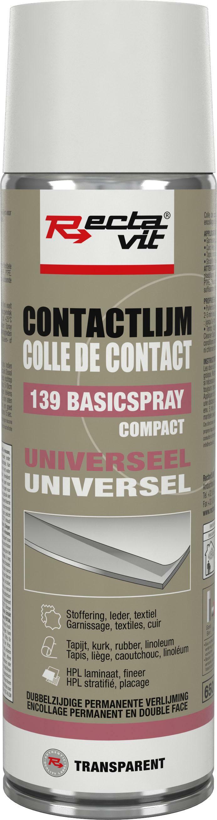 RECTAVIT 139 contactspuitlijm universeel transparant (500 ml spray ...
