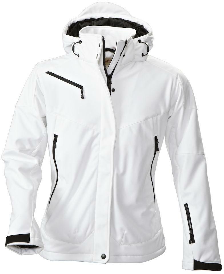 PRINTER SKELETON LADY lined softshell jacket white - 2261041-100-6 | Klium