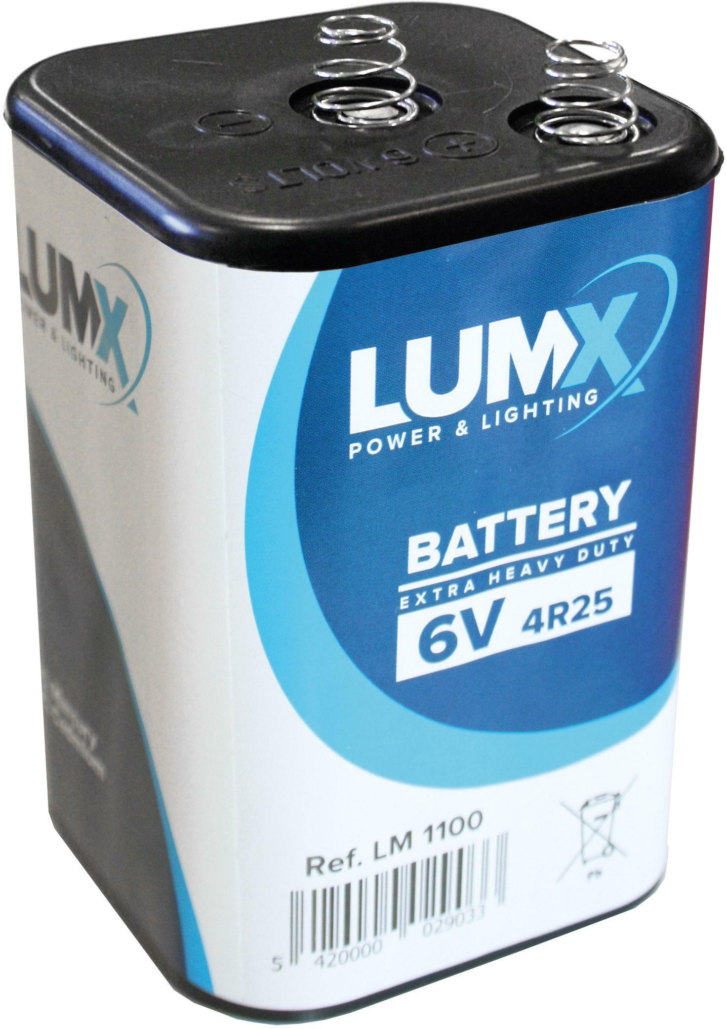 LUMX LM 1100 6V block battery type 4R25 K/Zn 9 Ah | Klium