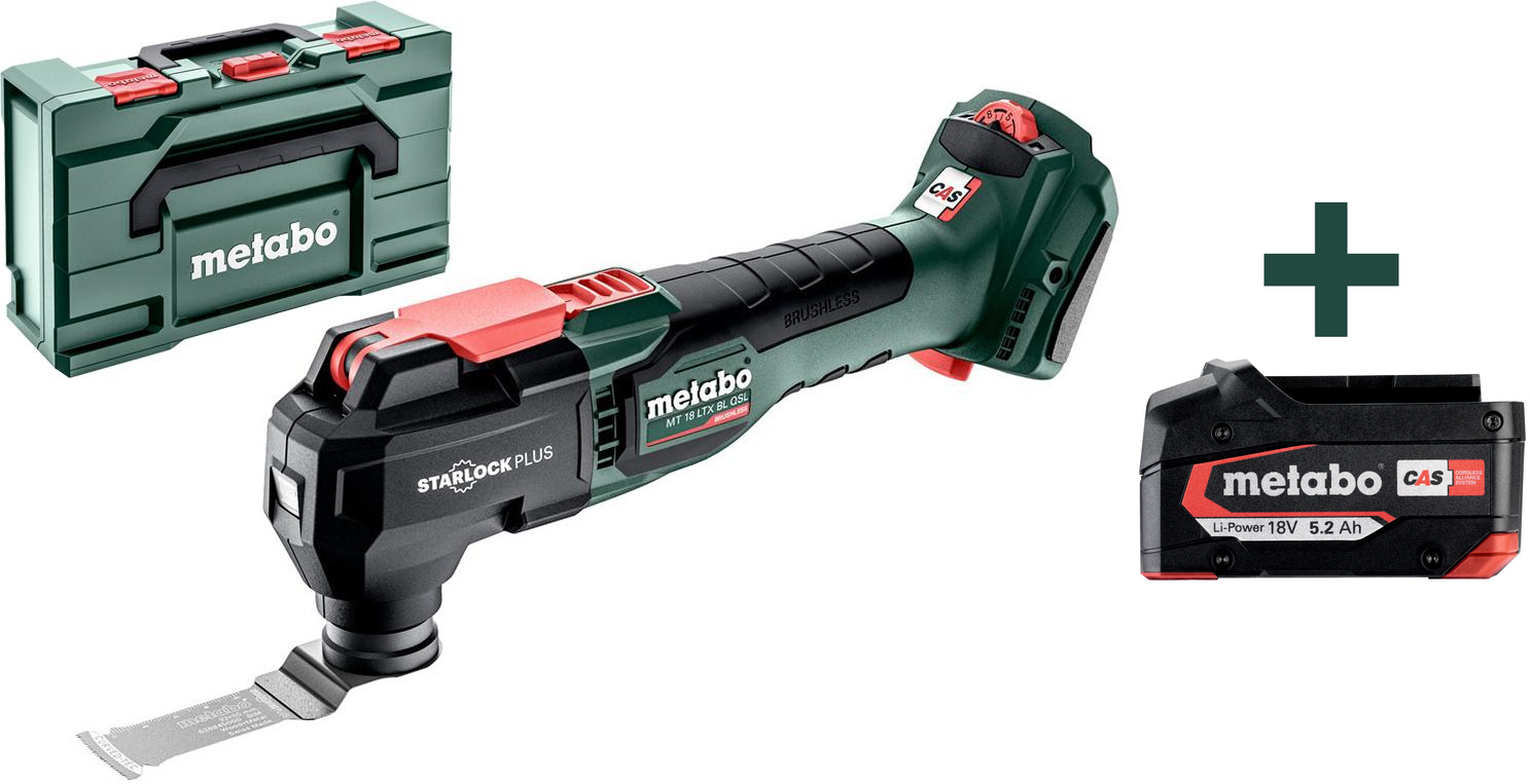 METABO MT 18 LTX BL QSL accu-multitool in metaBOX 145 L (zonder accu en ...