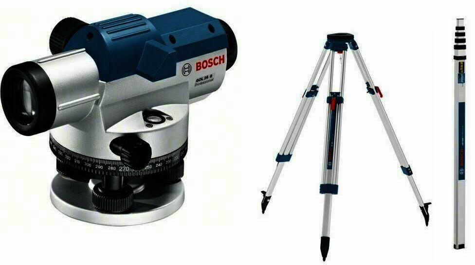 BOSCH GOL 26 G optical leveler + BT 160 tripod + GR 500 ruler in ...