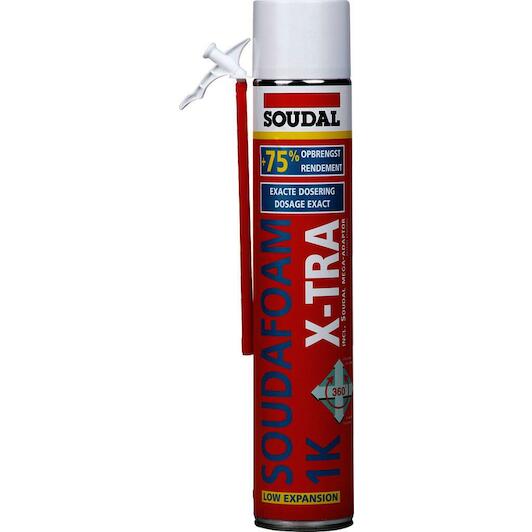 SOUDAL Soudafoam X-TRA 1K manueel PU-schuim met hoge opbrengst (750 ml) - 112625 | Klium
