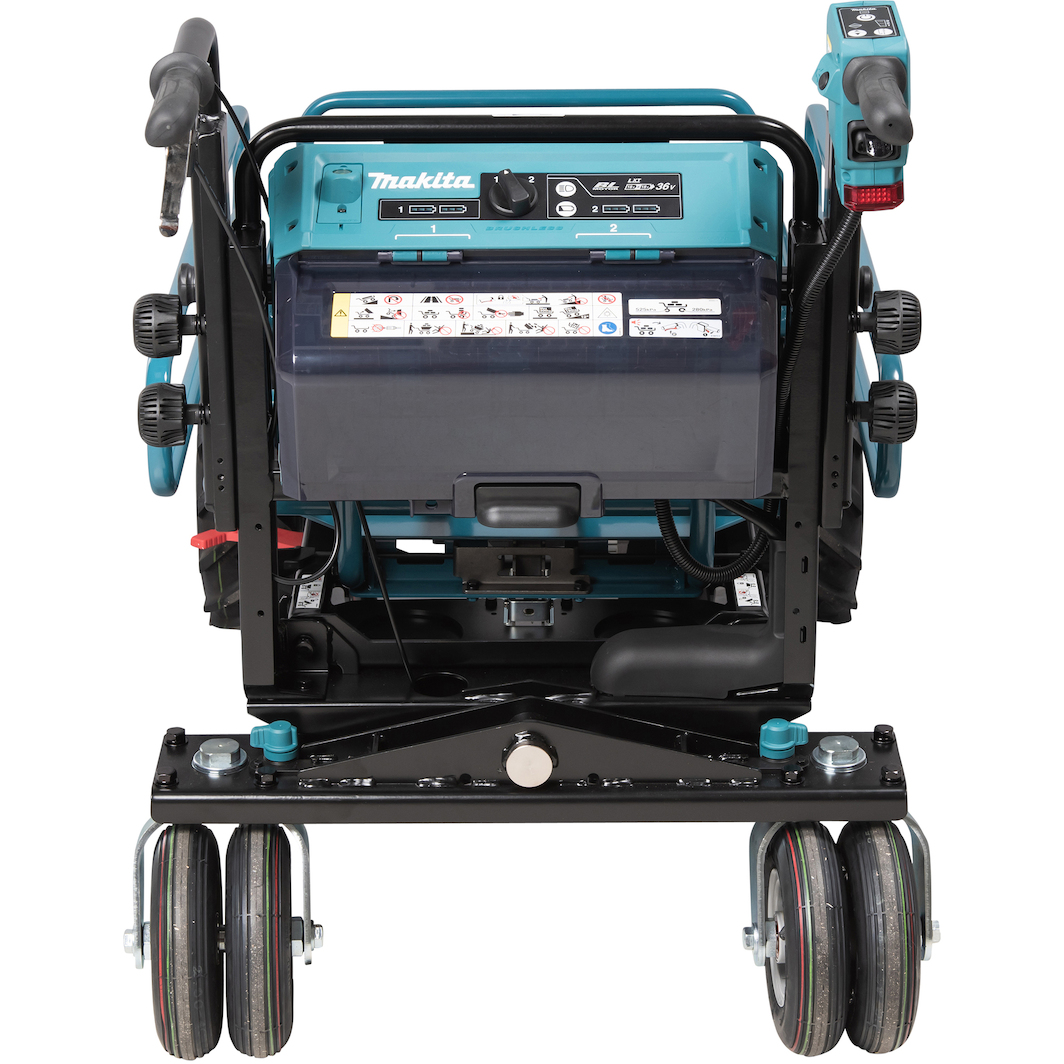 MAKITA DCU604Z 2x18V LXT cordless wheelbarrow with tubular frame for ...