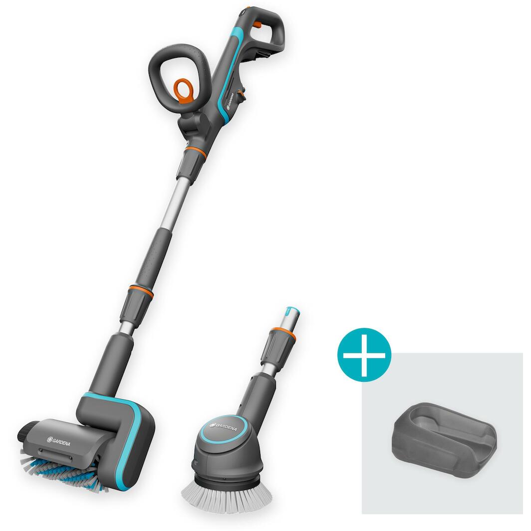 GARDENA AQUABRUSH UNIVERSAL SOLO 18V cordless multi-purpose cleaner ...