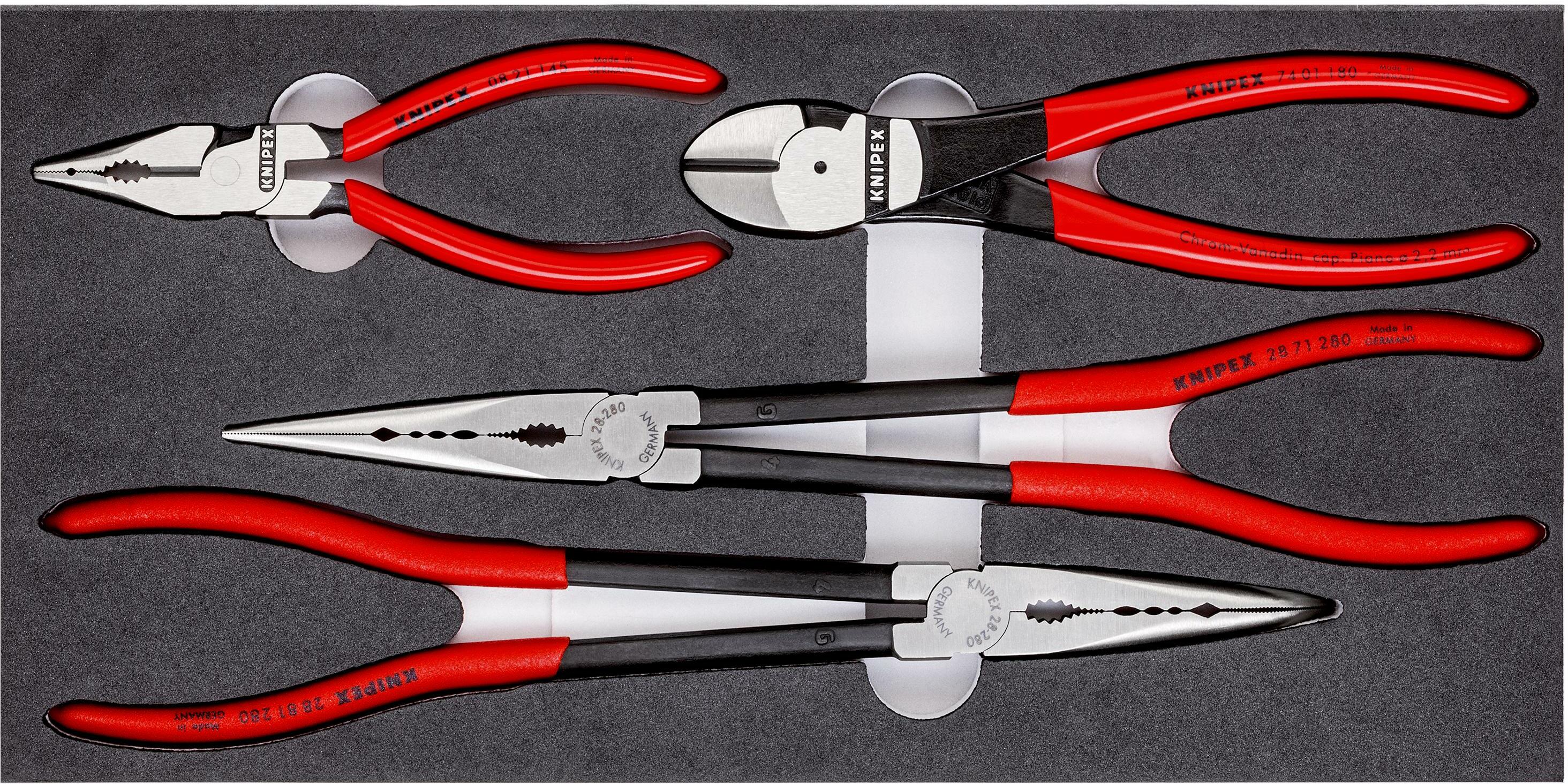 KNIPEX 00 20 01 V16 pliers set with foam inlay | Klium