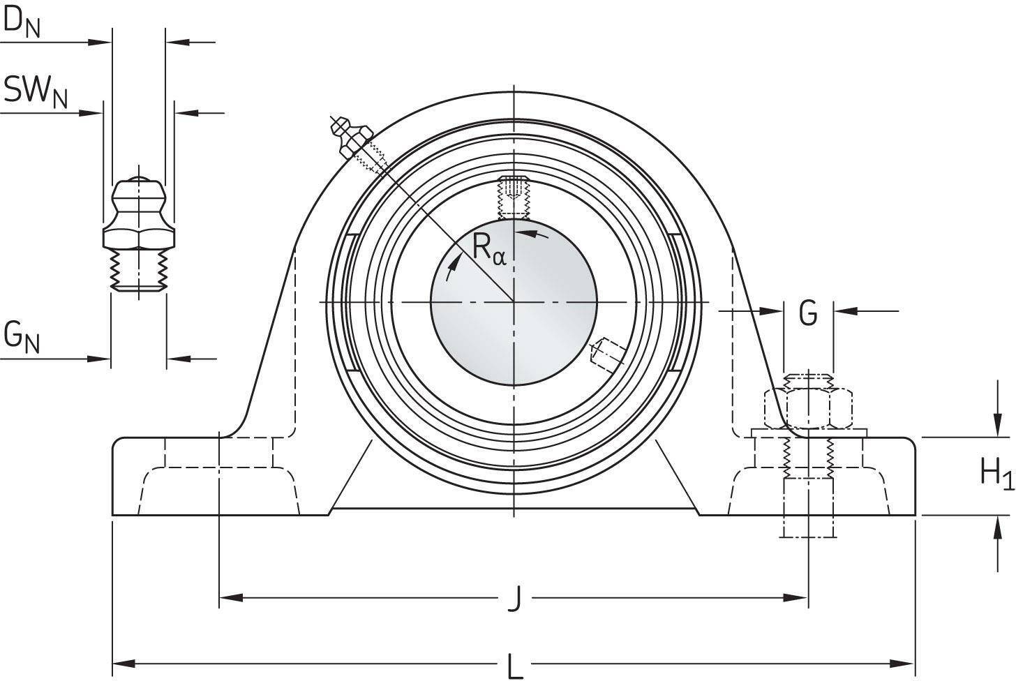 SKF SY 20 FM kogellagerunit 20 mm | Klium