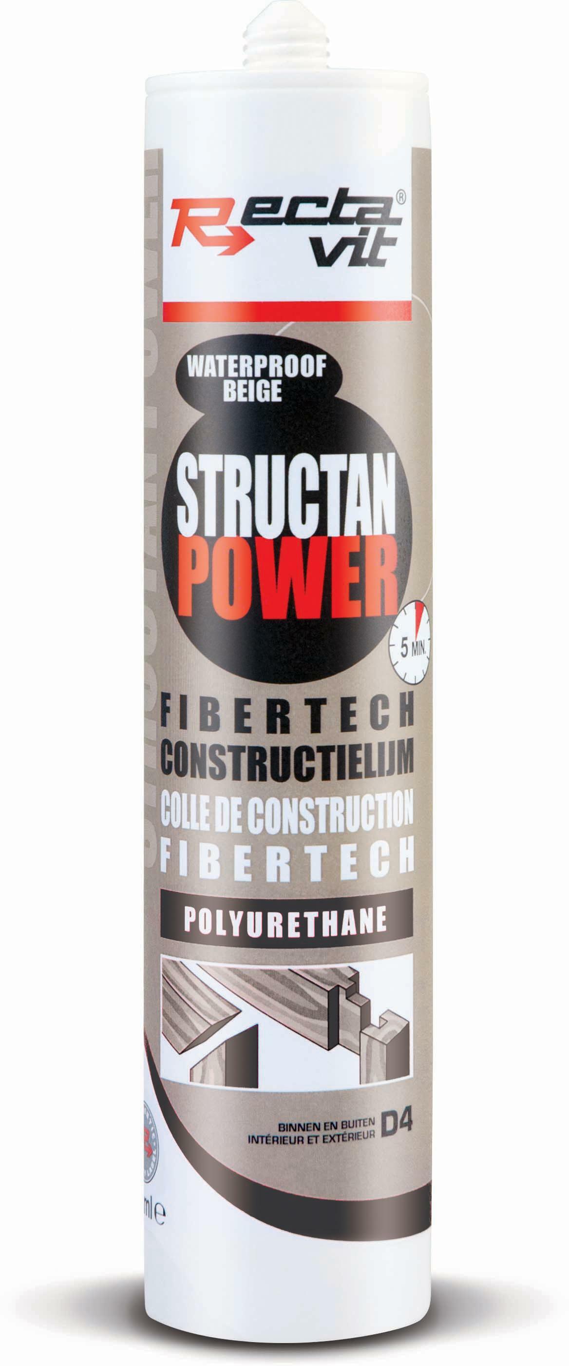 RECTAVIT Structan Power houtlijm beige (310 ml) - 123893 | Klium