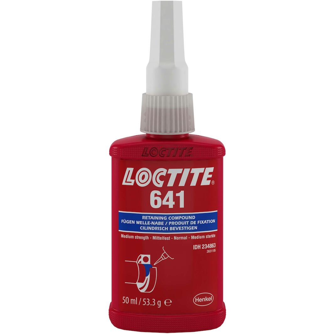 LOCTITE 641 glue for cylindrical mounting (50 ml bottle) - 234863 | Klium