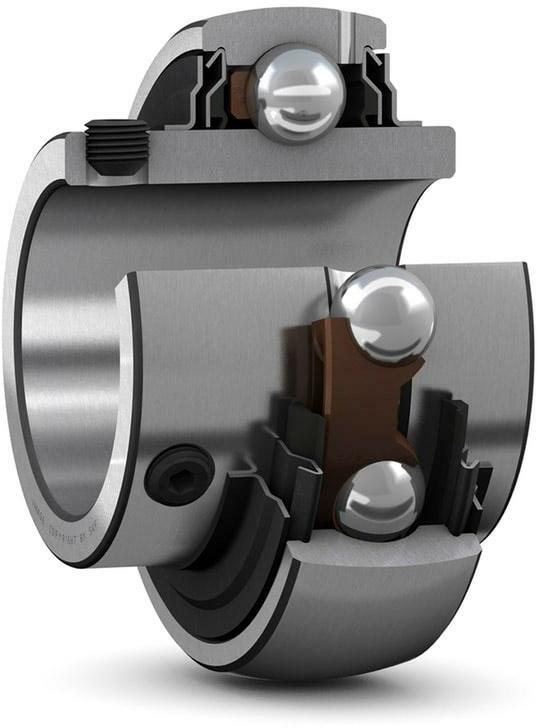 SKF YAR 208-108-2F Y-insteeklager cilindrisch met stelschroef voor inch ...