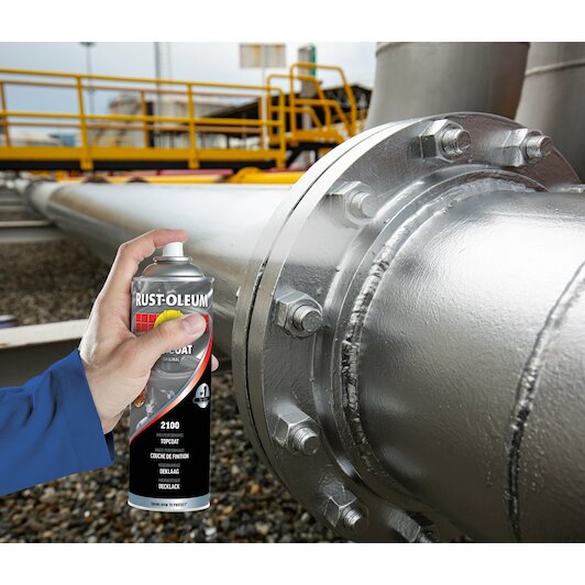 RUST-OLEUM 2115 Laque de finition Hard Hat aluminium métallisé brillant ...