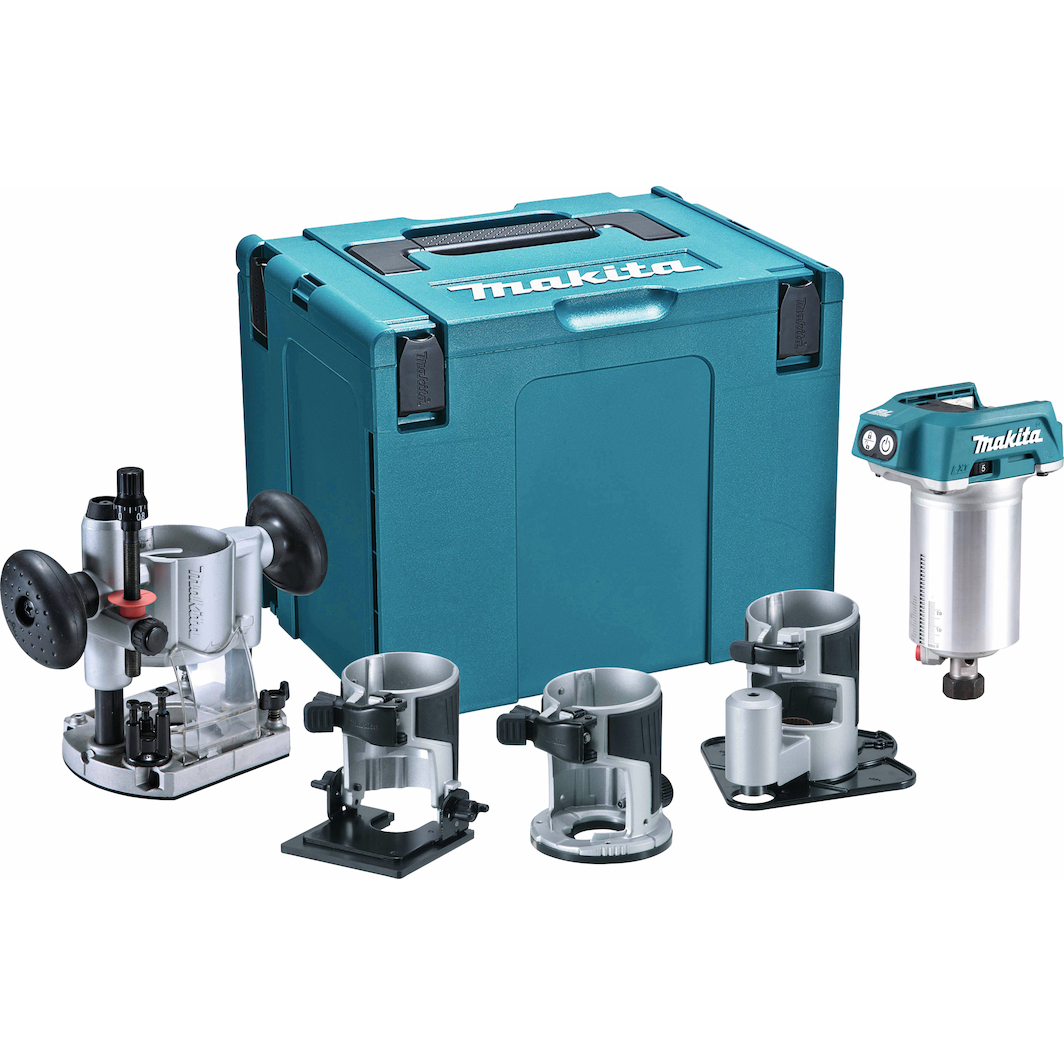 MAKITA DRT50ZJX3 18V LXT accu-bovenfrees/kantenfrees 6-8mm in MAKPAC ...