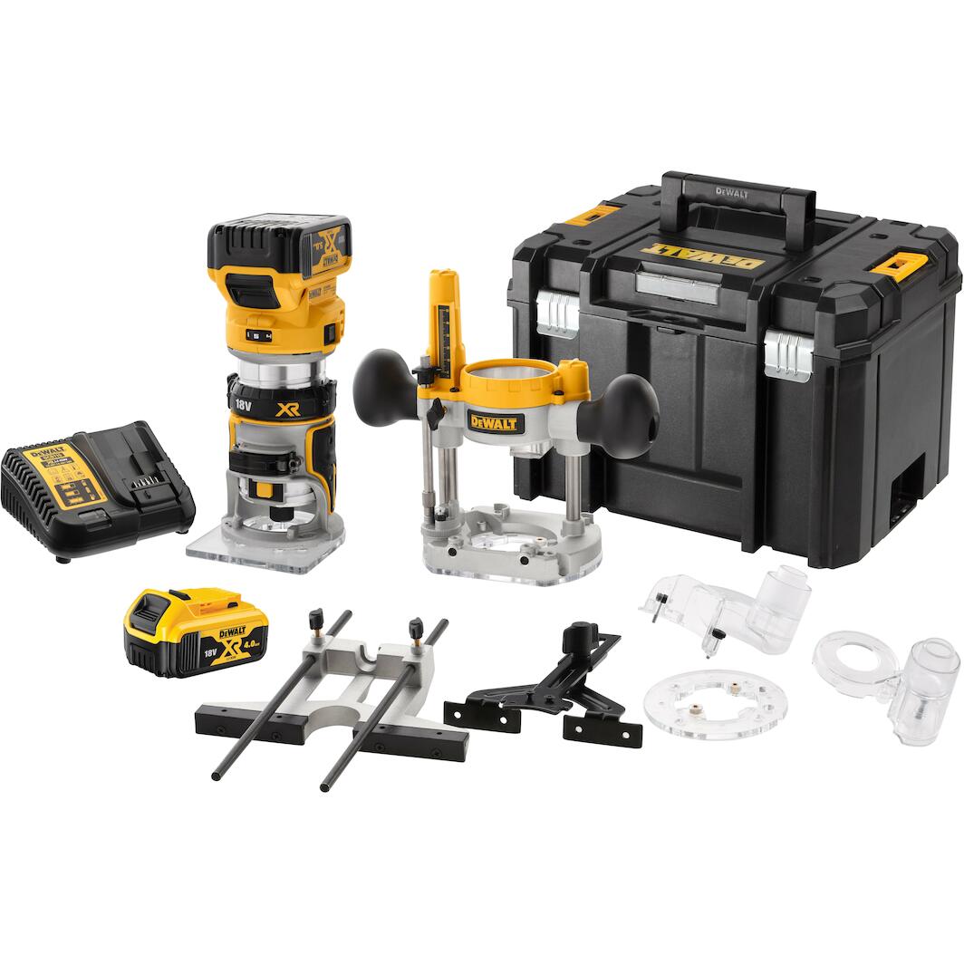 DEWALT DCW604P2-QW 18V XR Brushless cordless drop-in router with ...