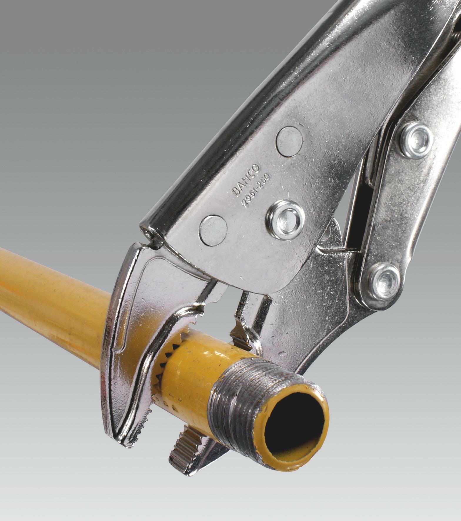 BAHCO 2951-250 griptang gebogen bek verchroomd 235 mm | Klium
