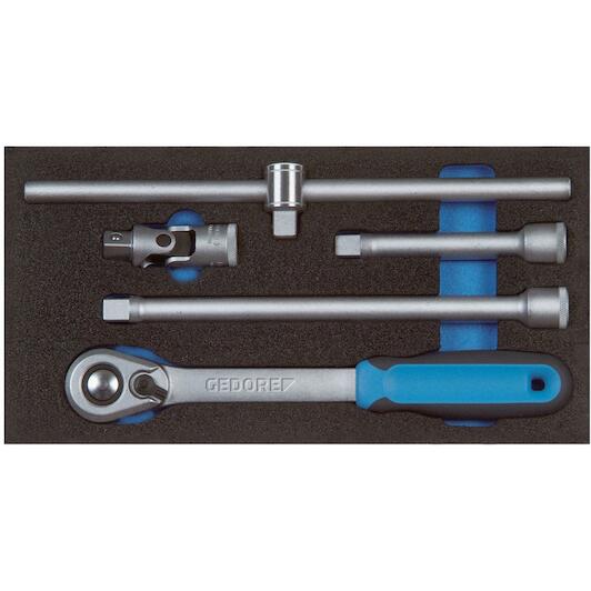 GEDORE 1500 CT1-1993 U-20 toebehorenset voor dopsleutel 1/2" in CT ...