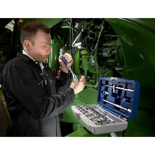 EXPERT E032900 doppen- en hulpstukkenset 1/2 metrisch in koffer 22-delig | Klium