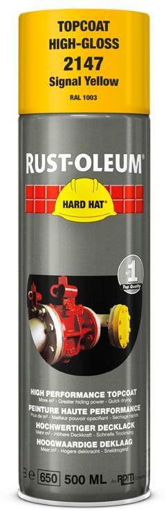 RUST-OLEUM 2147 Laque de finition Hard Hat jaune signalisation RAL1003 ...