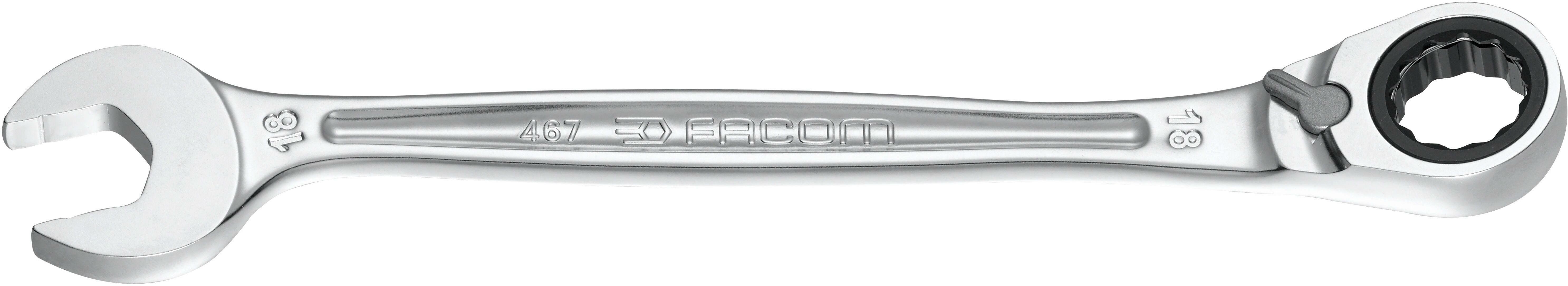 FACOM 467B.18 Ultra grip ratelringsteeksleutel 18 mm | Klium