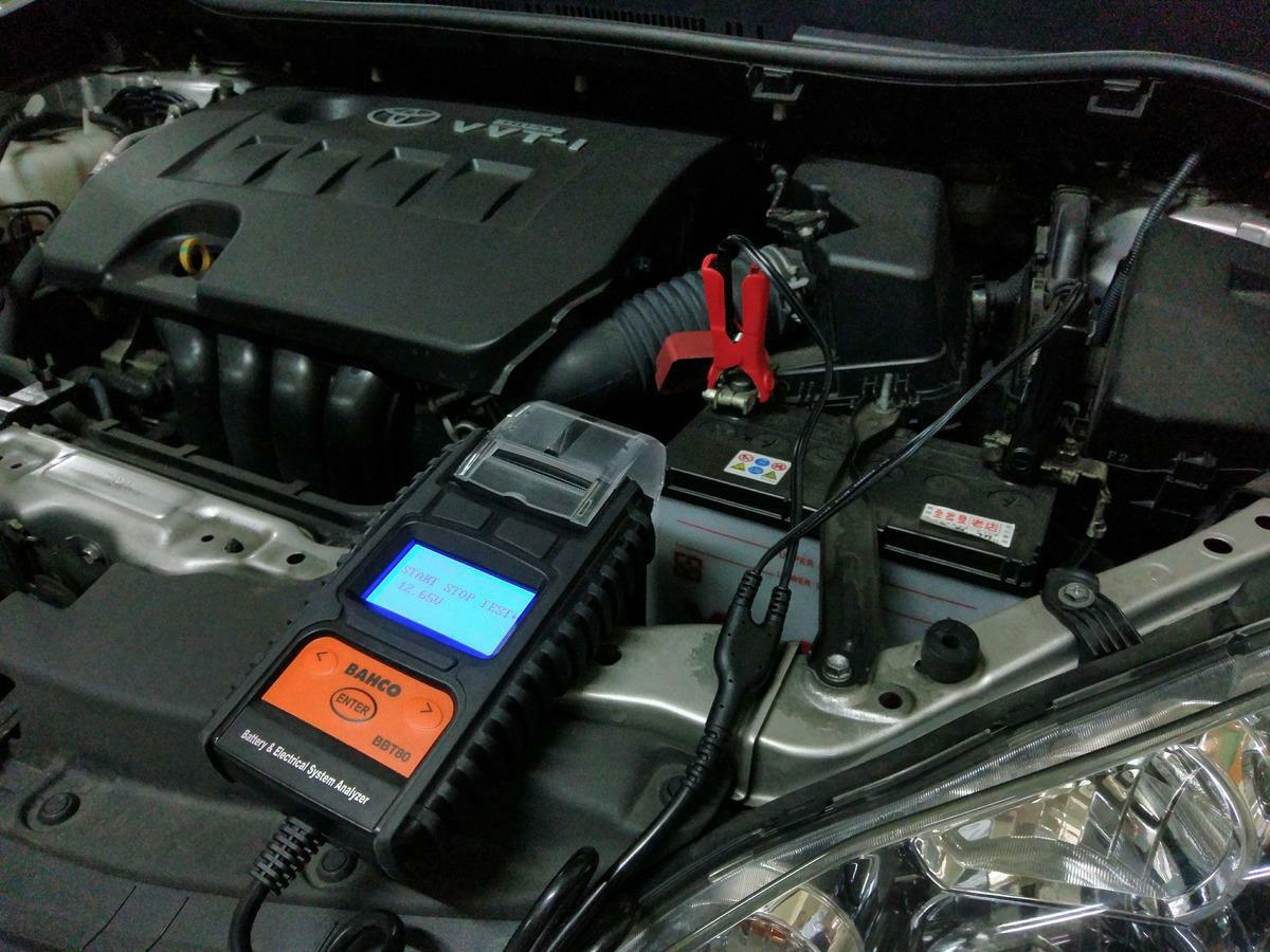 BAHCO BBT80 digitale accu tester met printer, 6V en 12V | Klium