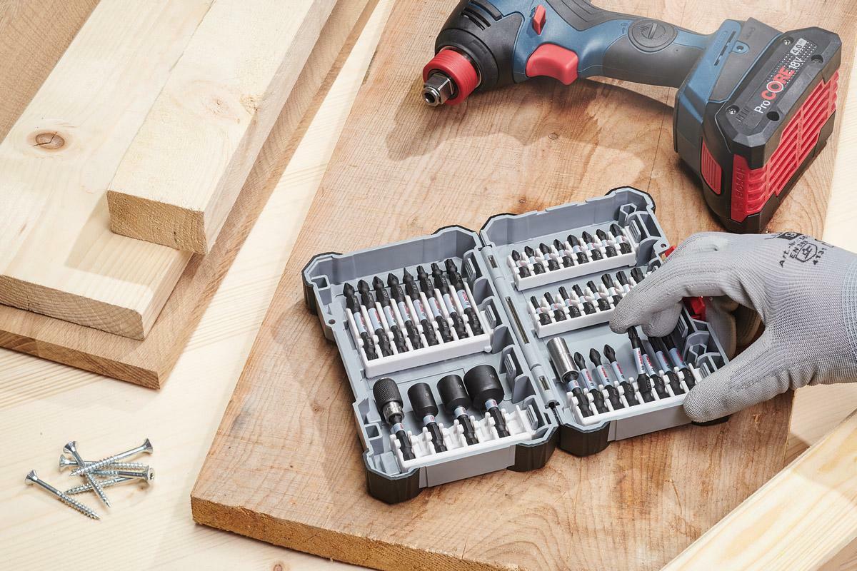 BOSCH 2608577147 Pick and Click MultiConstruction drill and Impact Control screw bit set 35 piece Klium
