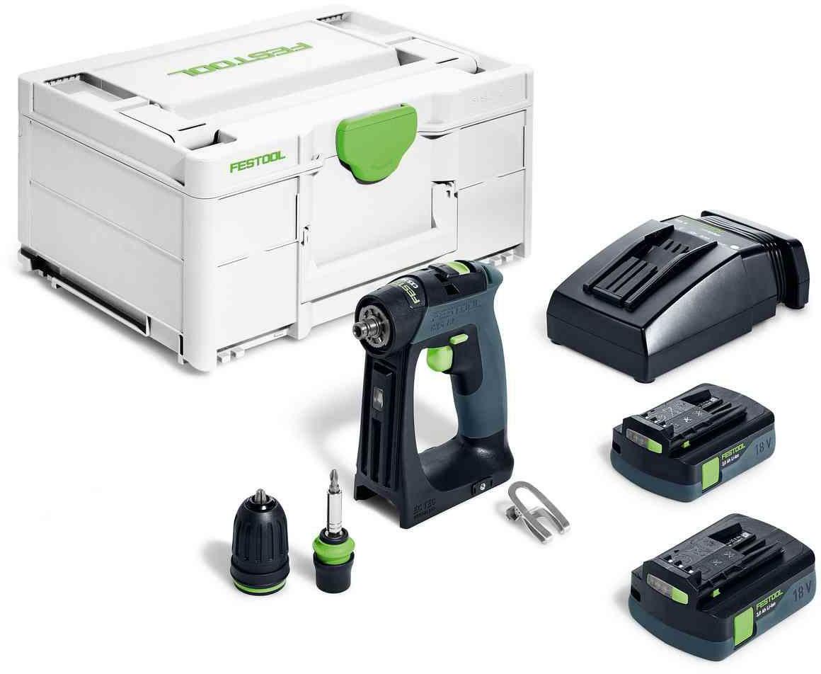 FESTOOL CXS 18 C 3,0-Plus 18V accu-schroefboormachine in SYS3 M 187 (2 ...