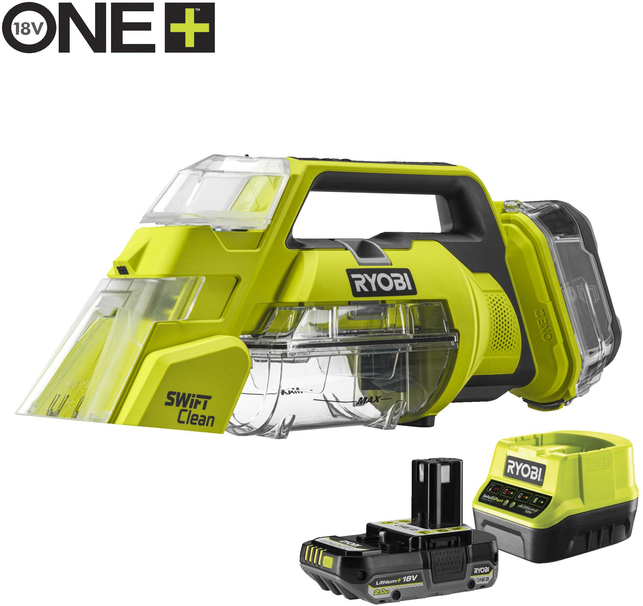 RYOBI RDC18-1C20G 18V ONE+ Swift Clean cordless spot cleaner (1x 2.0Ah ...