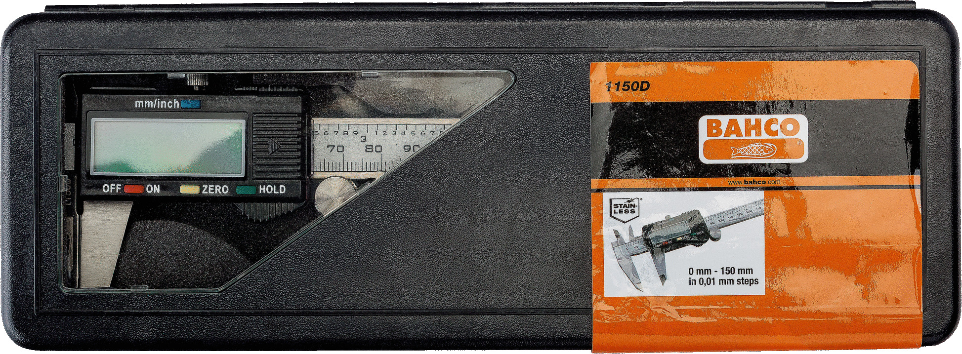 BAHCO 1150D schuifmaat roestvaststaal digitaal met LCD-scherm metrisch ...