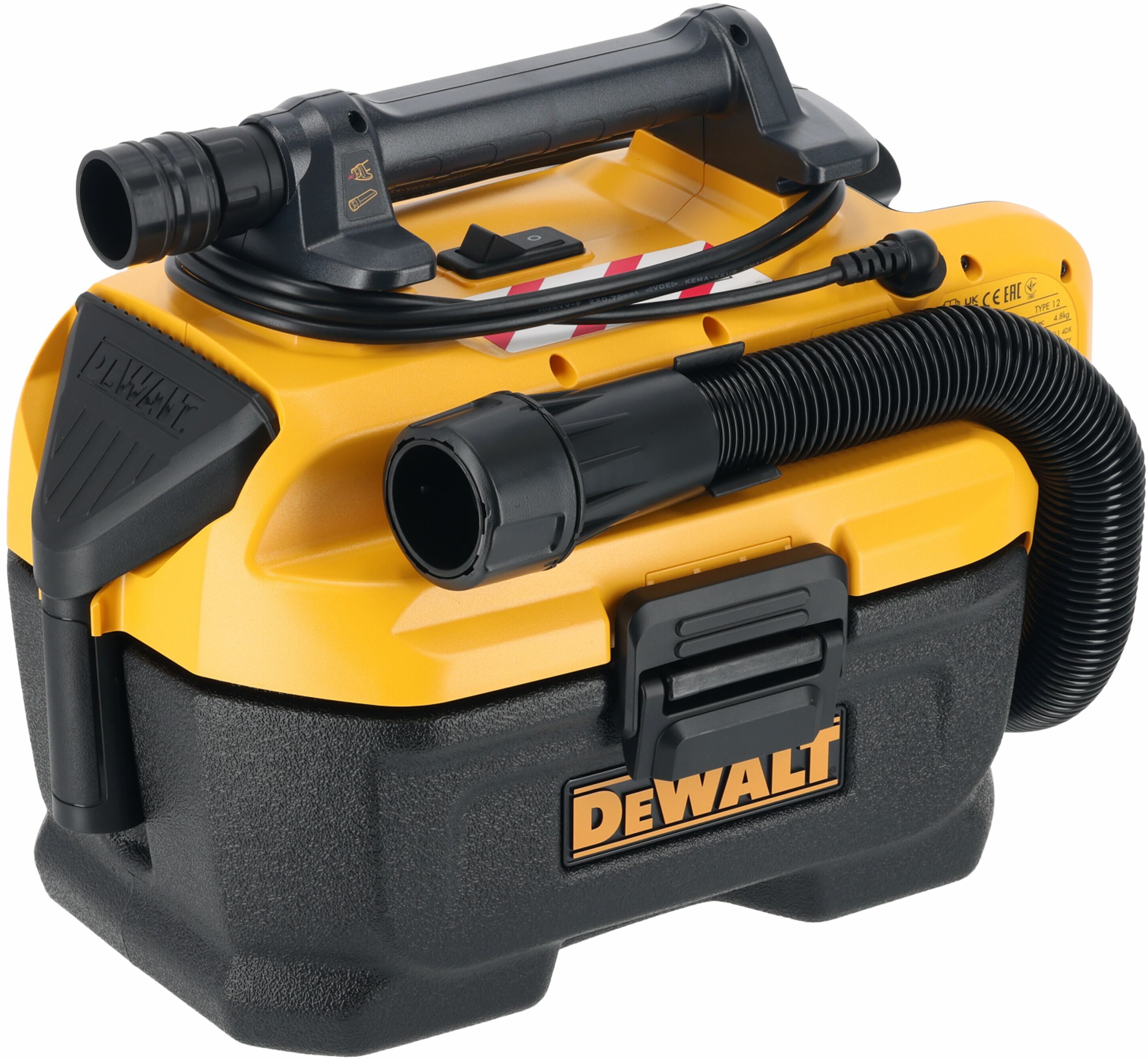 DEWALT DCV584L-QW 18V XR nat- en droog stofzuiger L-klasse in kartonnen ...