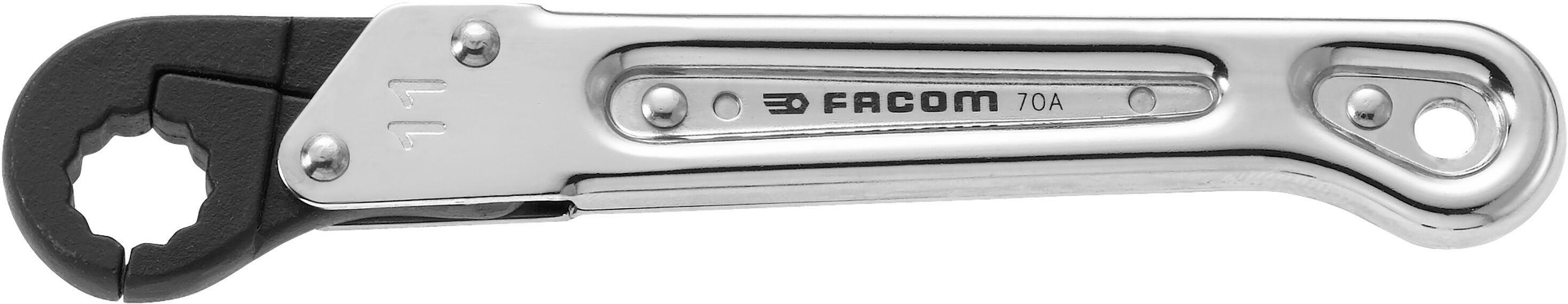 FACOM 70A.12 rechte open ringsleutel met ratel, metrische maten 12 mm ...