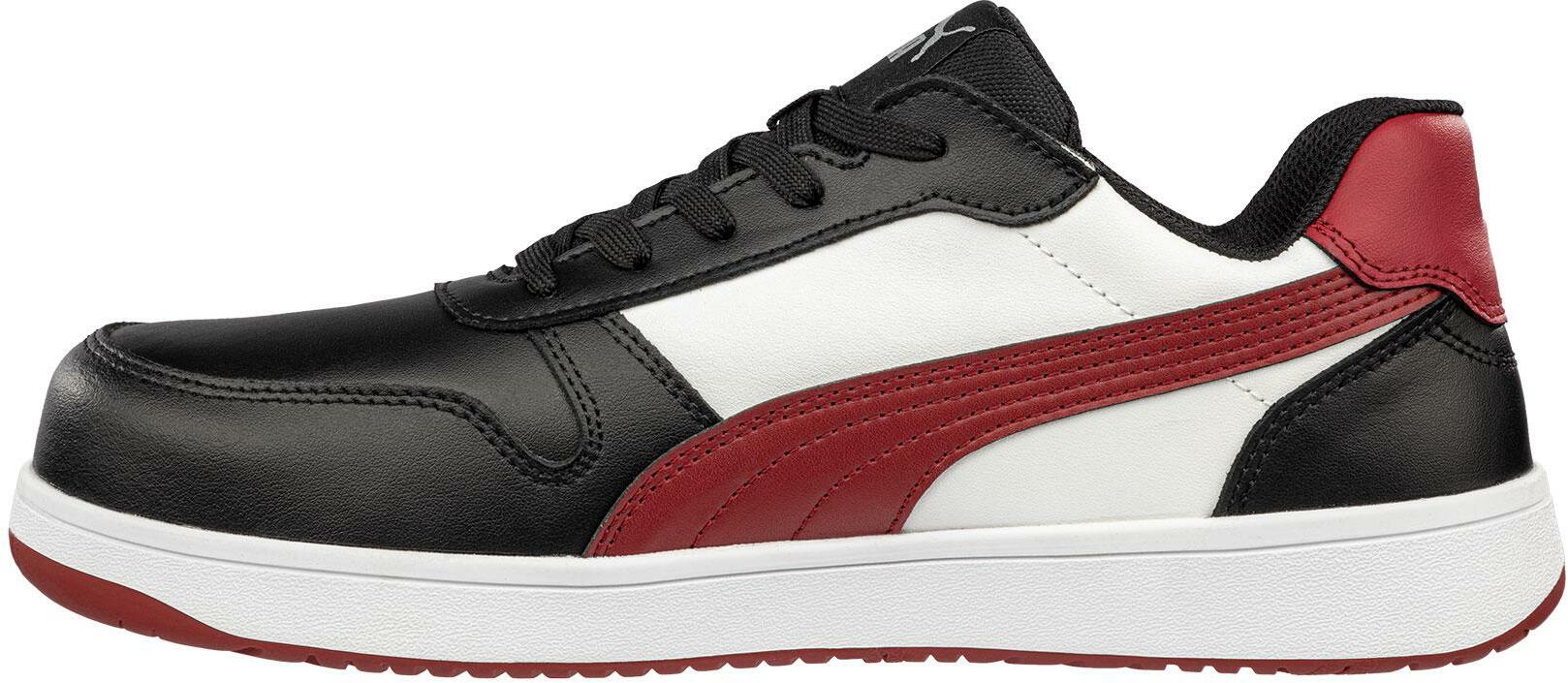 PUMA Frontcourt S3L veiligheidsschoen laag (zwart/rood/wit) - 901 12497 ...