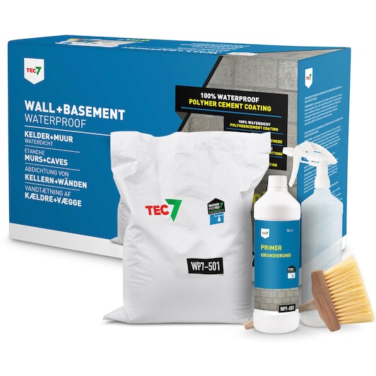 TEC7 WP7-501 Basement + Wall Waterproofing polymer cement coating (10kg ...