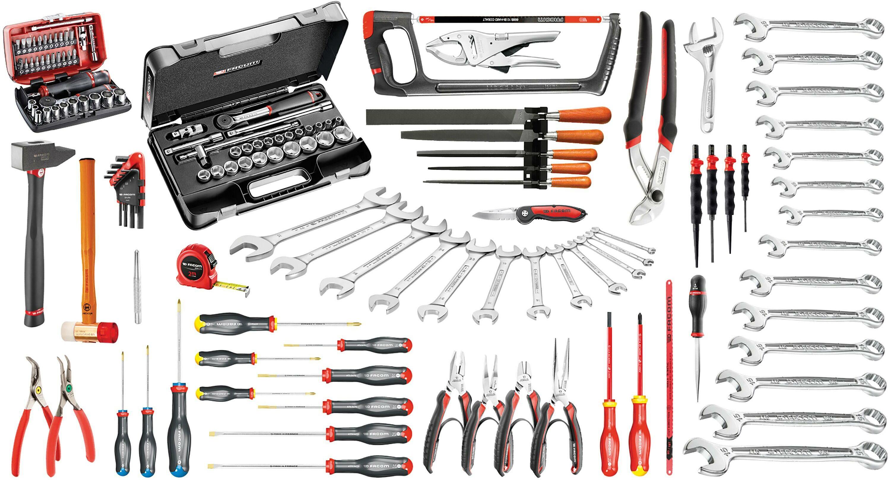 FACOM CM.120A general mechanics tool kit 128-piece