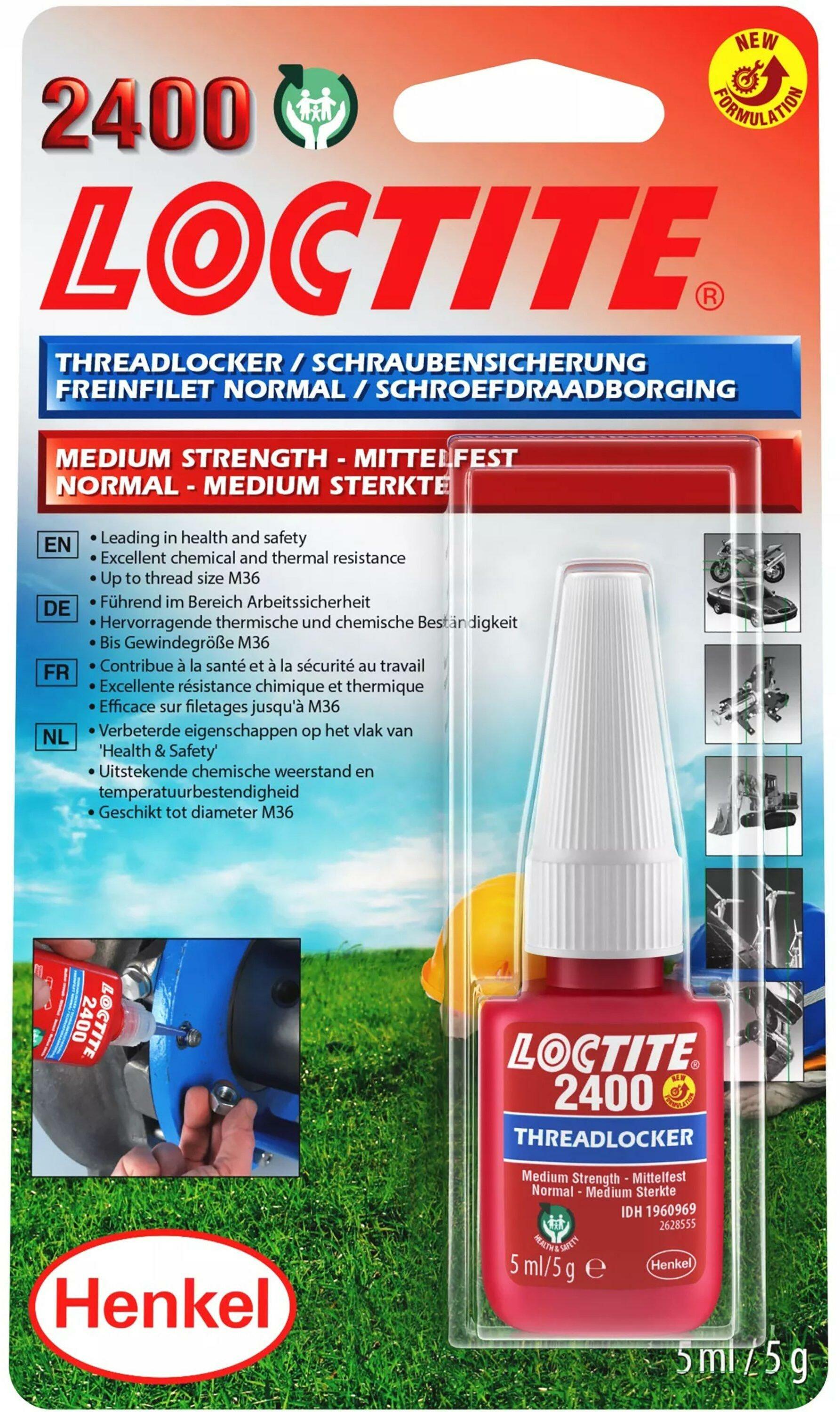 LOCTITE 2400 medium-strength threadlocker (5 ml bottle) - 1960969 | Klium